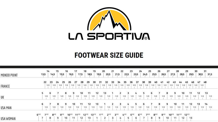 LA SPORTIVA FOOTWEAR SIZE – Skimo.in